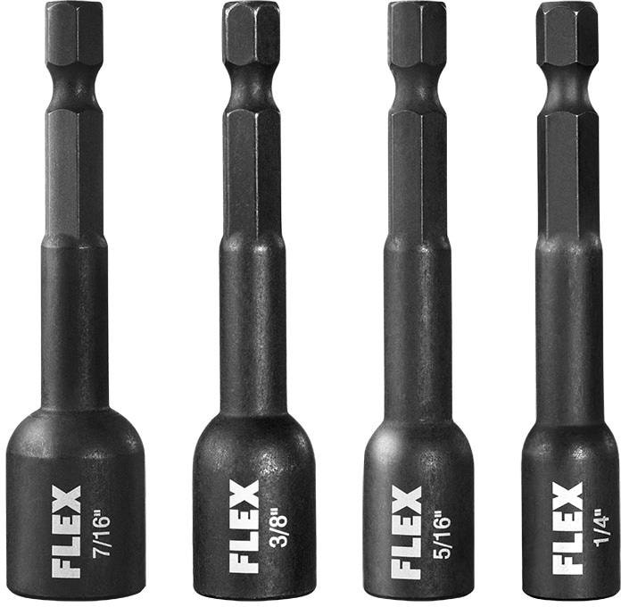 1/4-in x 2-9/16-in Nutsetter Impact Driver Bit Set 4 -Piece